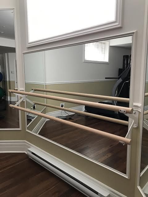 Double Ballet barres with 3 Wall Brackets, code 113 - Artimex