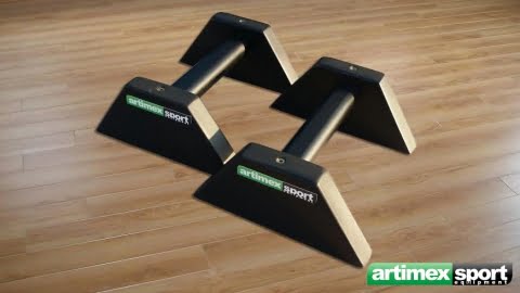 Handstand parallets in Black, code 248-push-black - Artimex